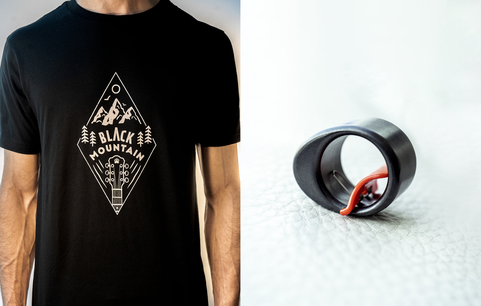 T-Shirt | Slide Ring Bundle - Black Mountain Picks